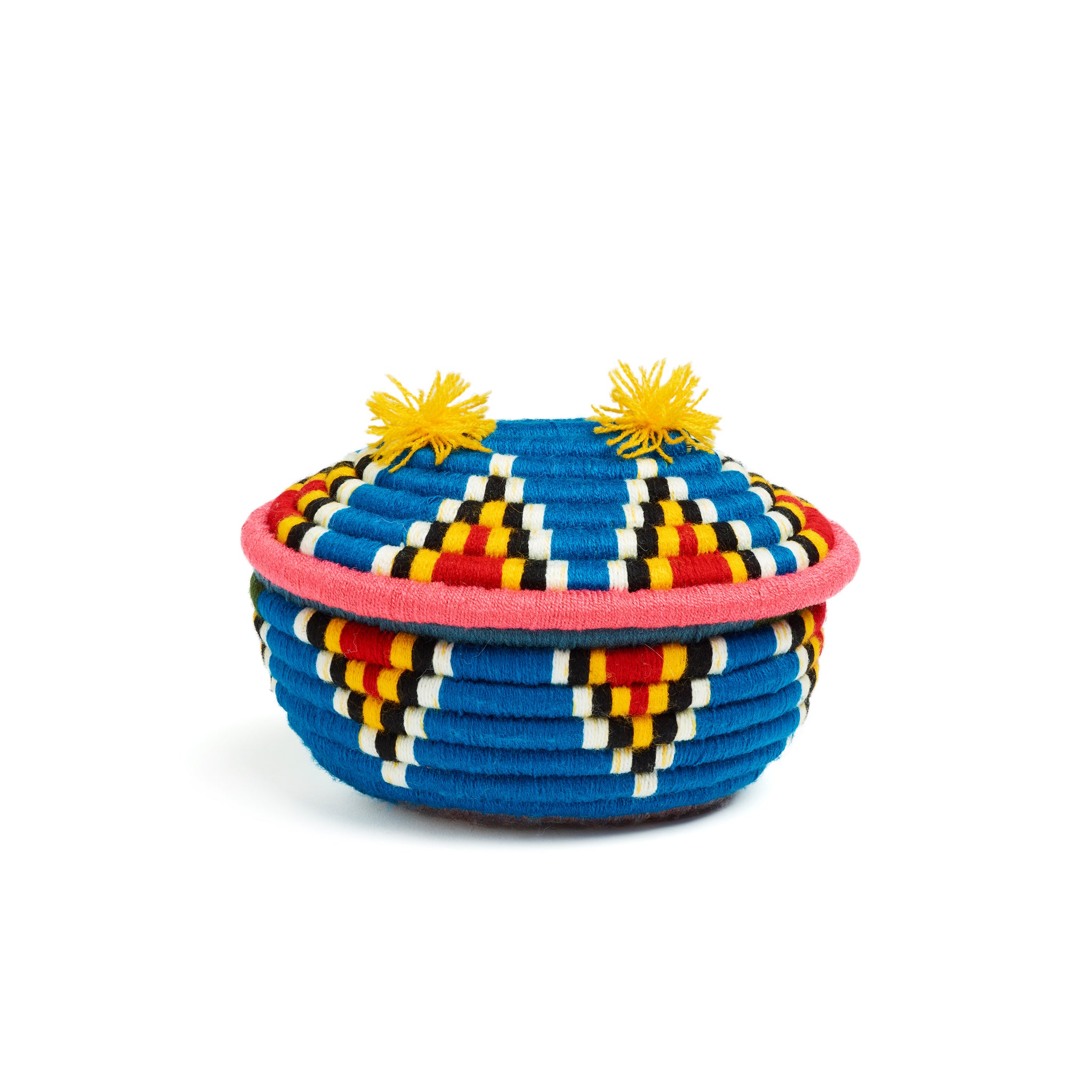 Banoo Oval Basket | Oval Decorative Handwoven Basket with Lid | Zan ...